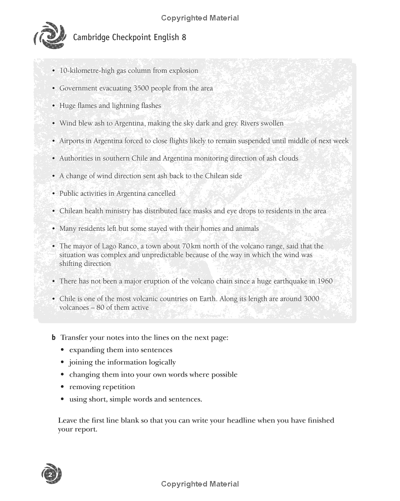 Cambridge Checkpoint Englishlish Workbook 8: Book. 8 - FAHASA.COM