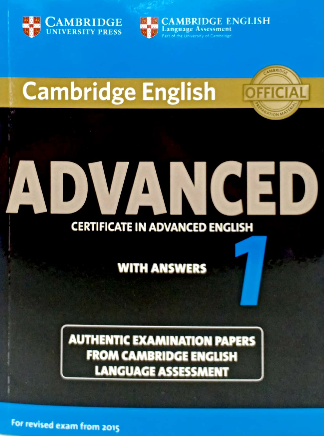 Cambridge English Advanced 1 for Revised Exam from 2015 Student's Book ...