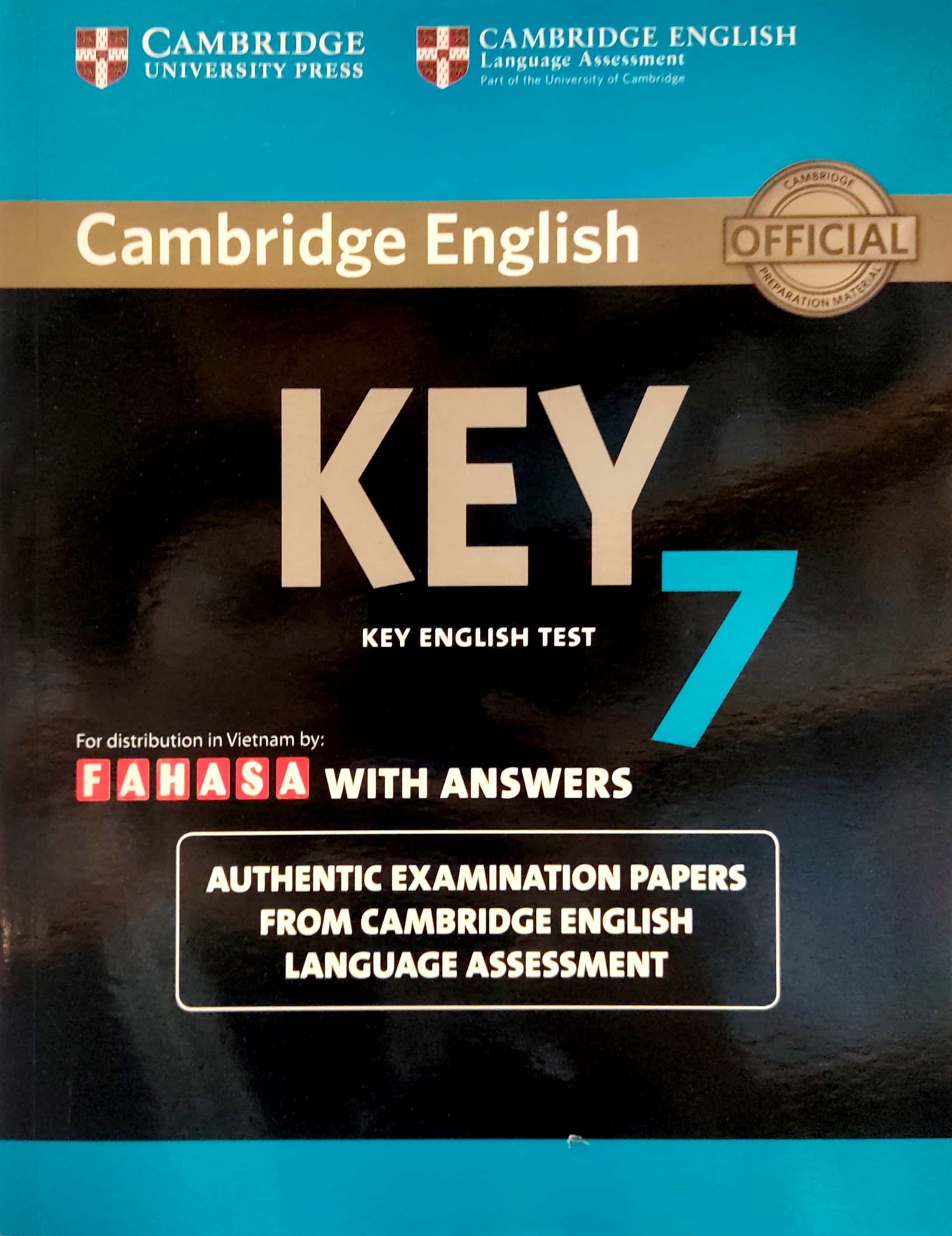 Cambridge English KEY - Key English Test 7 with Answers (FAHASA reprint ...