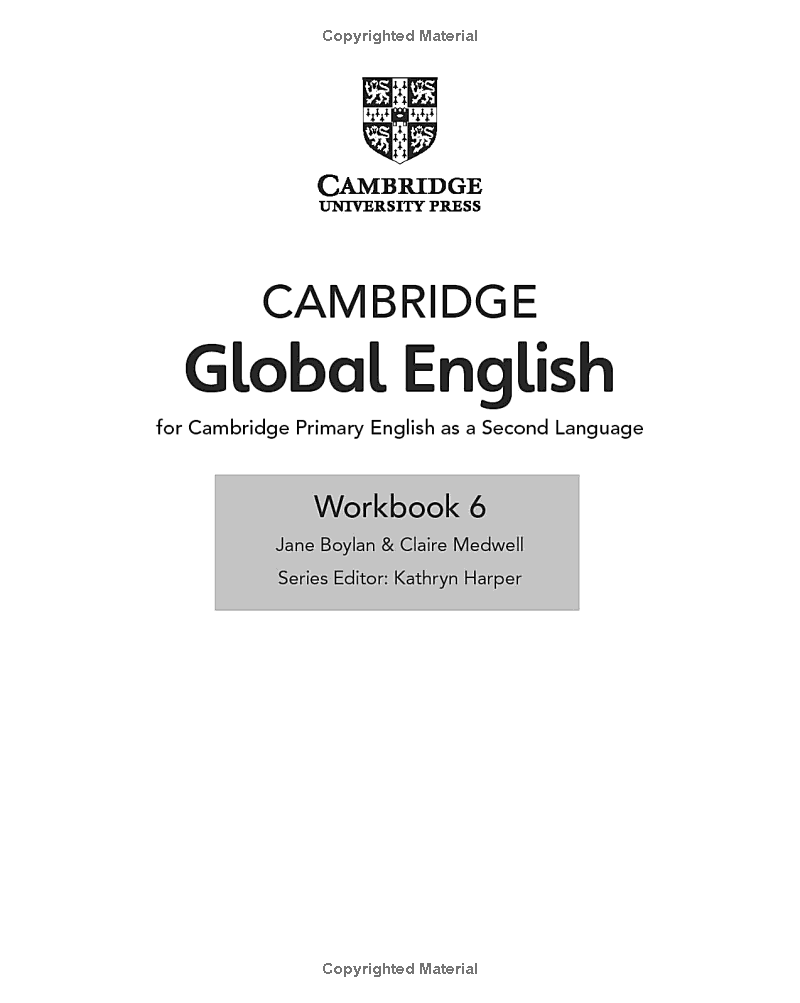 Cambridge Global English Workbook 6 With Digital Access 1 Year 2nd