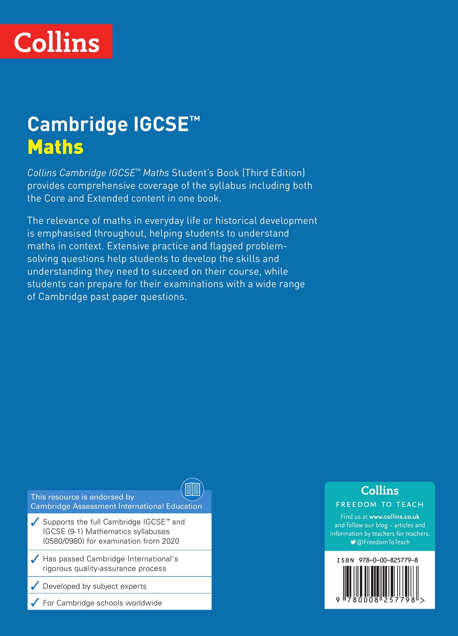 Cambridge IGCSE® Maths Student Book - FAHASA.COM