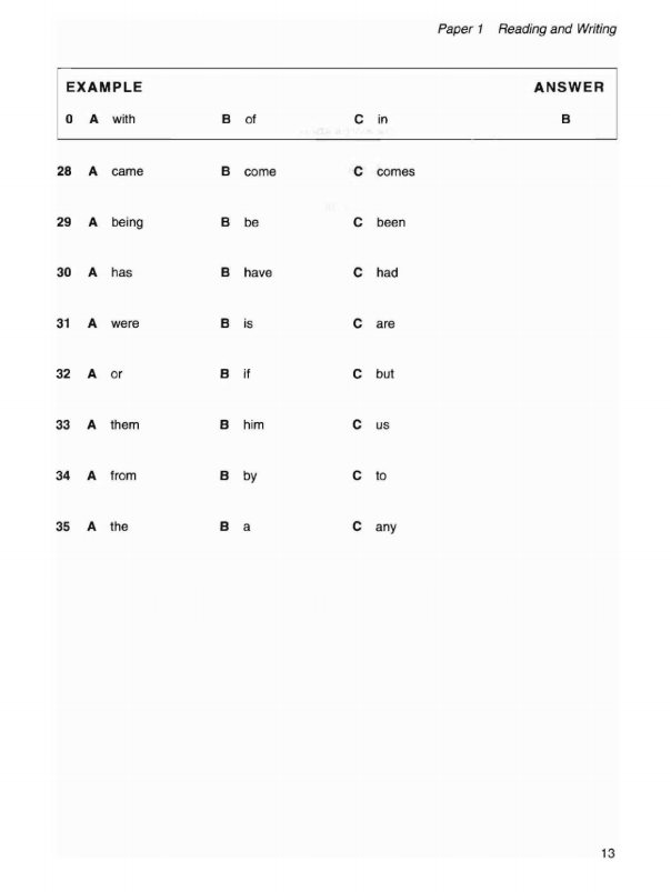 Cambridge Key English Test 1 with Answers FAHASA Reprint Edition ...