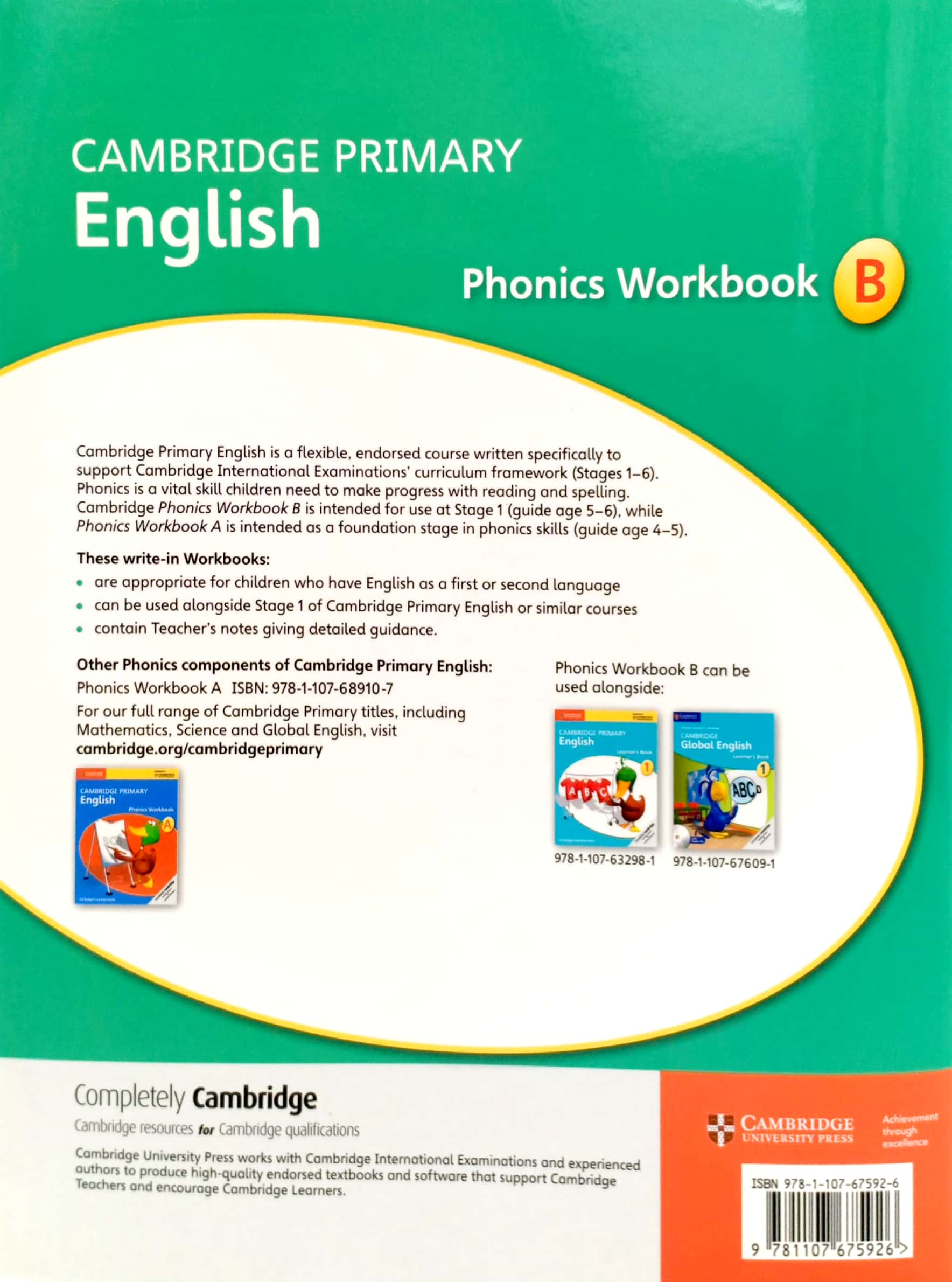 Cambridge Primary English Phonics Workbook B - FAHASA.COM