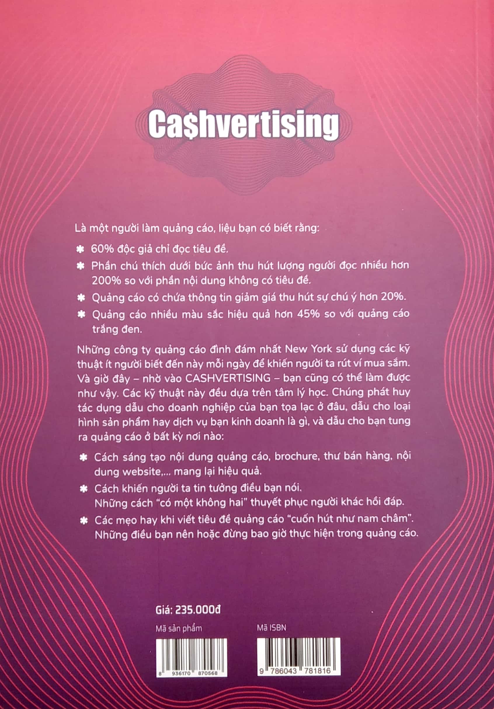 Sách Cashvertising - Sáng Tạo Nội Dung Bán Bất Cứ Thứ Gì Cho Bất Kỳ A - FAHASA.COM