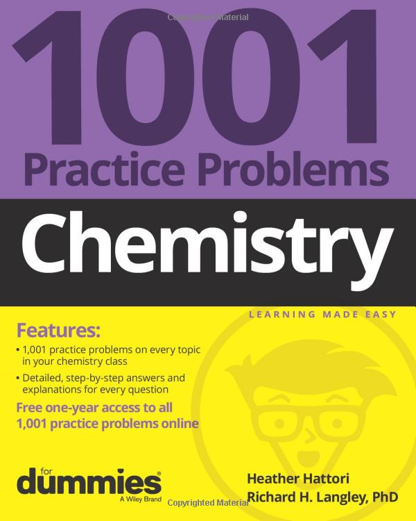 Chemistry: 1001 Practice Problems For Dummies (+ Free Online Practice ...