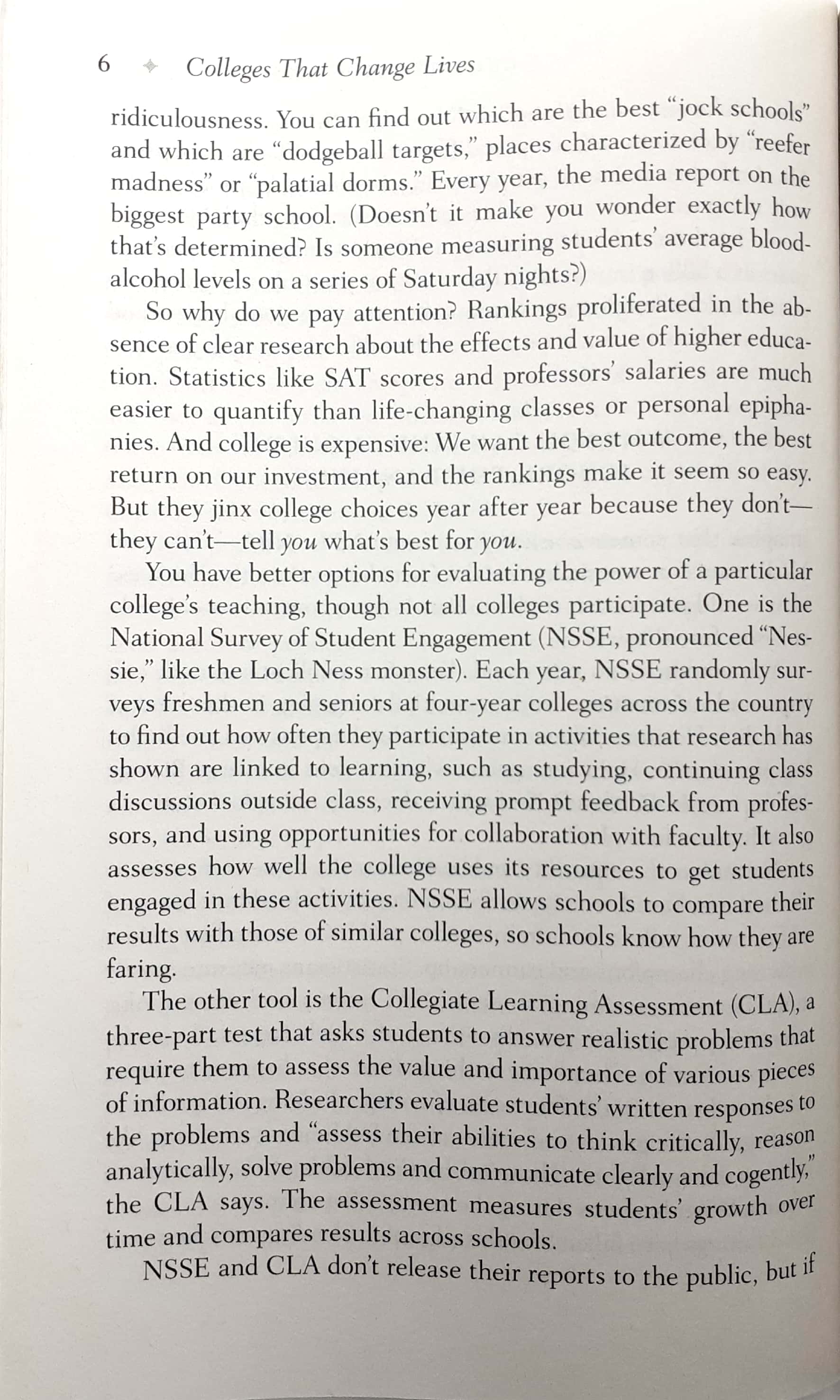 Colleges That Change Lives: 40 Schools That Will Change the Way You ...