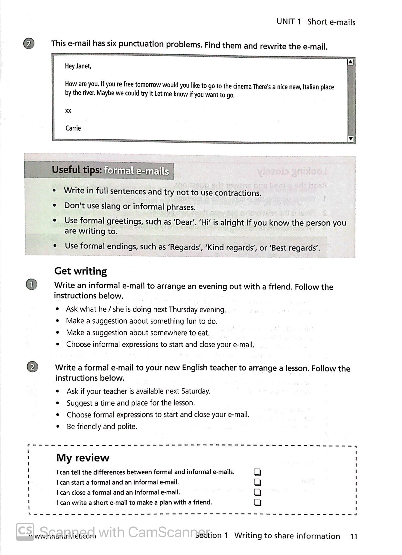 Collins English for Life_Writing_A2 Pre-intermediate PDF - YDS.EDU.VN