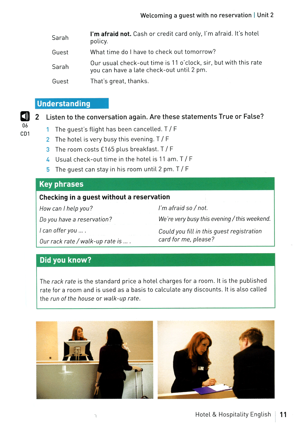 Collins English For Work - Hotel & Hospitality English Kèm 2 CD PDF ...