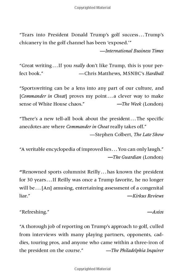 Commander In Cheat: How Golf Explains Trump