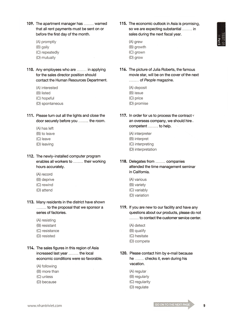 Complete TOEIC Reading Comprehension - FAHASA.COM