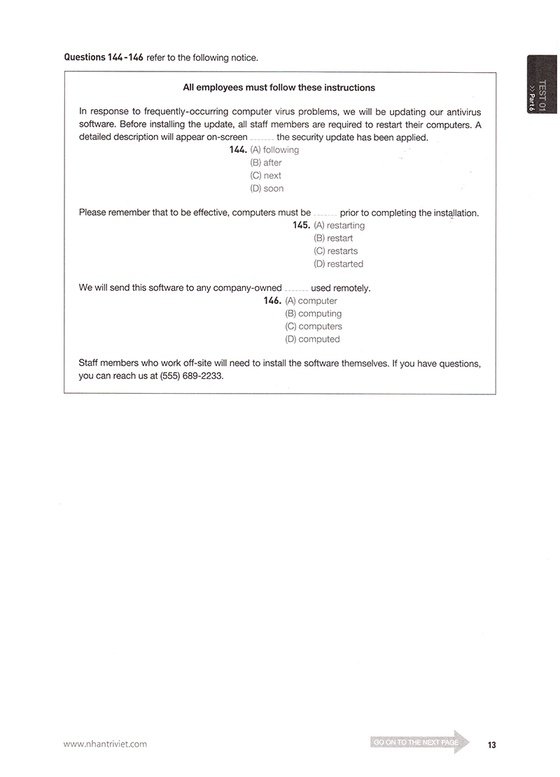 Complete TOEIC Reading Comprehension PDF - YDS.EDU.VN
