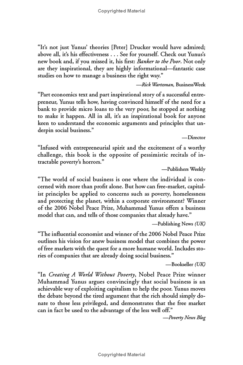 Creating a World Without Poverty - FAHASA.COM