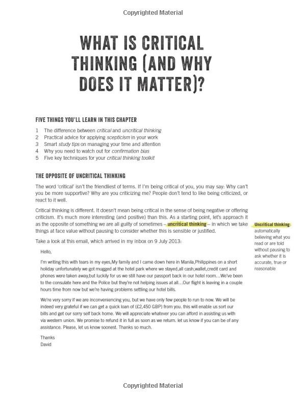 Critical Thinking: Your Guide To Effective Argument, Successful ...