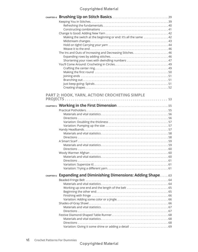 Crochet Patterns For Dummies - FAHASA.COM