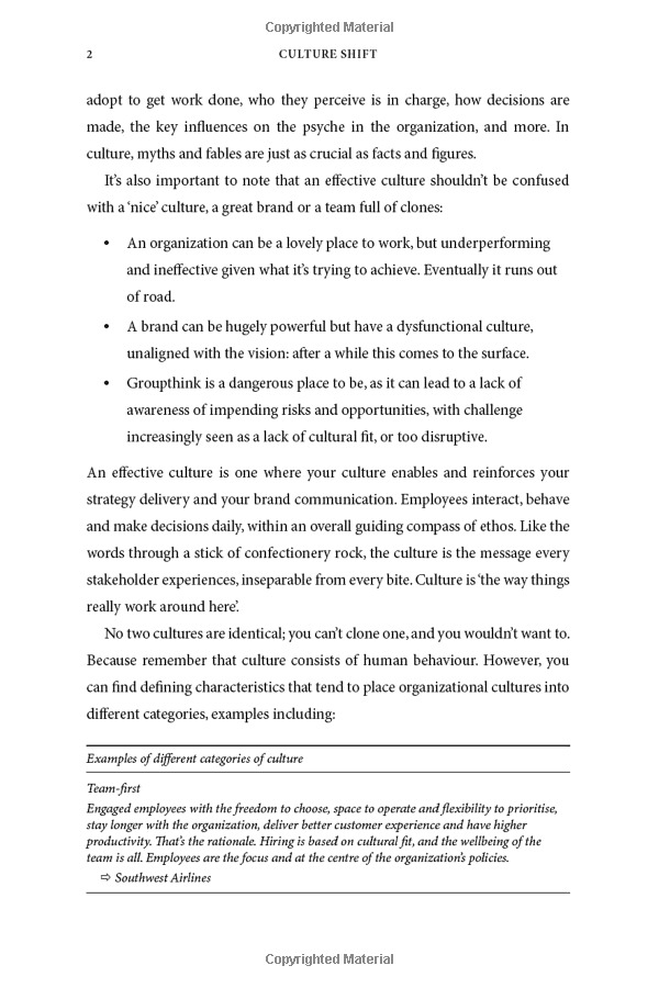 Culture Shift: A Practical Guide To Managing Organizational Culture