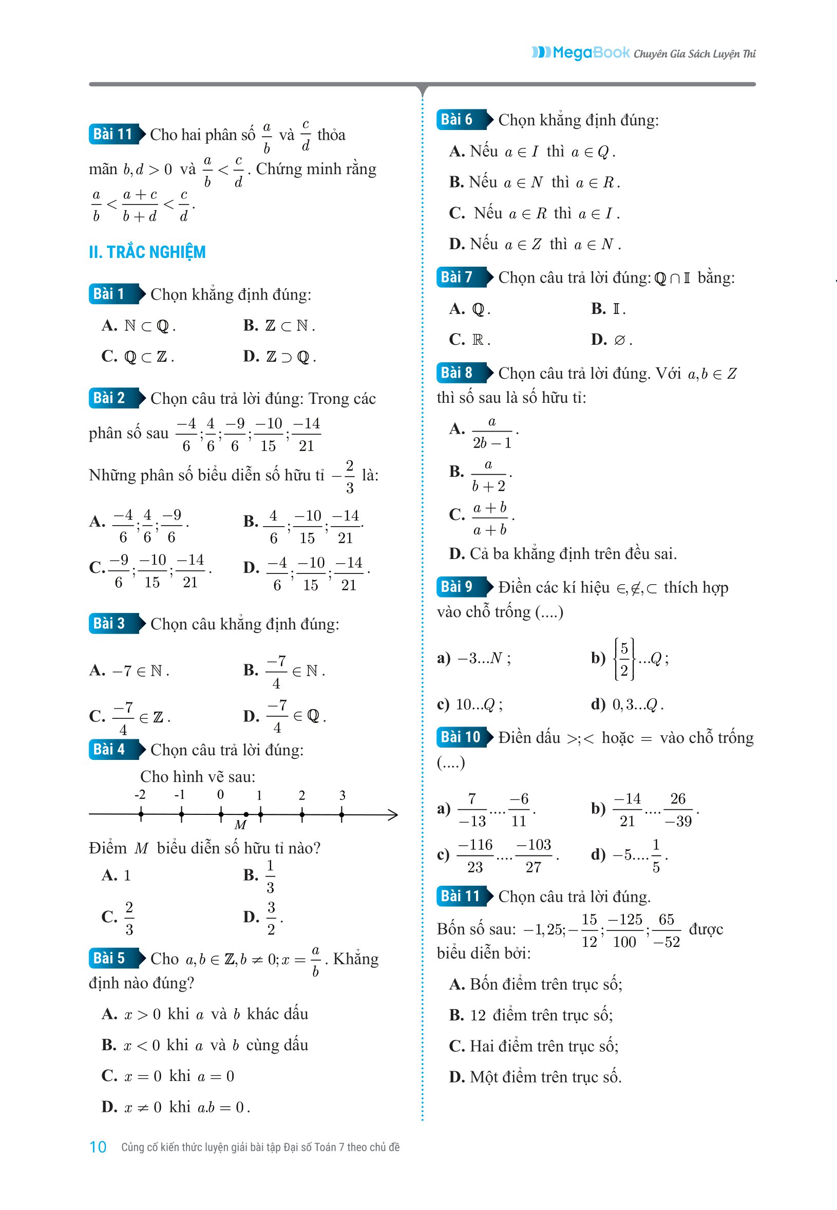 Củng Cố Kiến Thức Luyện Giải Bài Tập Đại Số Toán 7 PDF - Tờ Khai Y Tế