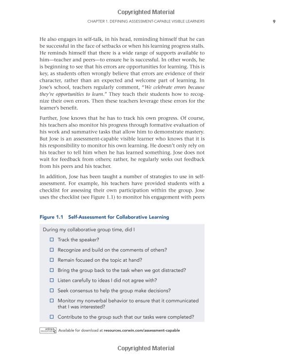 Developing Assessment-Capable Visible Learners, Grades K-12: Maximizing ...