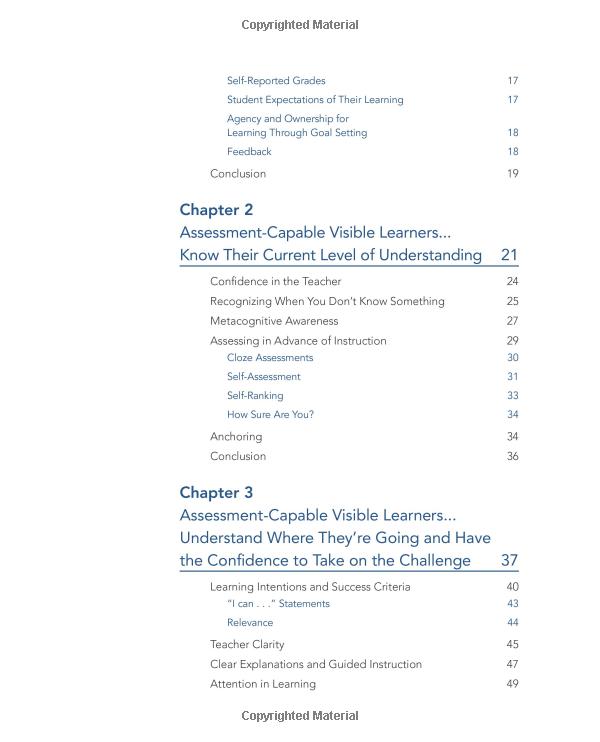 Developing Assessment-Capable Visible Learners, Grades K-12: Maximizing ...