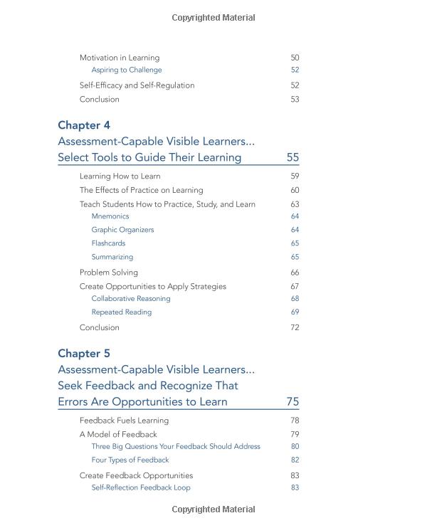 Developing Assessment-Capable Visible Learners, Grades K-12: Maximizing ...