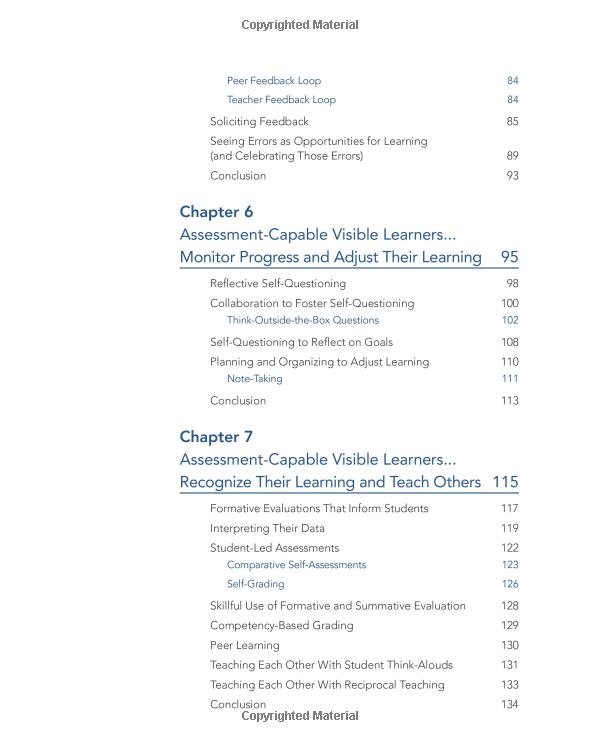 Developing Assessment-Capable Visible Learners, Grades K-12: Maximizing ...