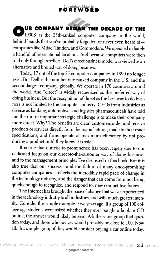 Direct From Dell: Strategies That Revolutionized An Industry (Collins ...