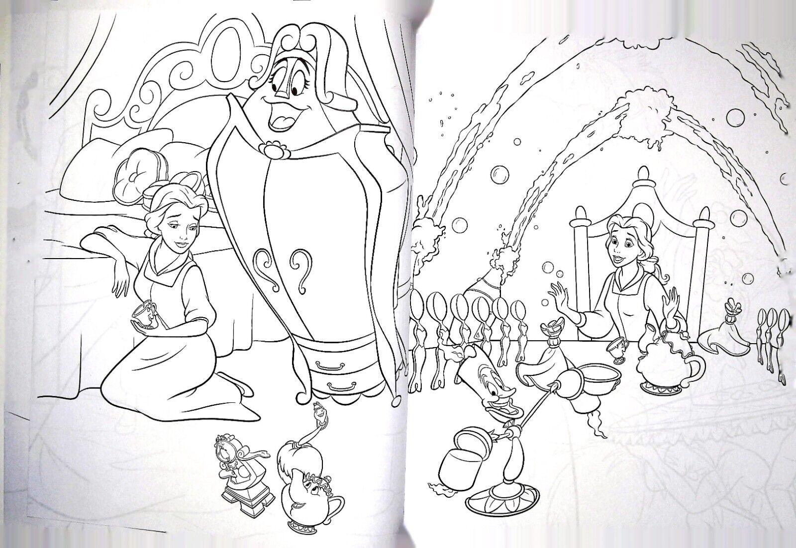 Disney Princess - Beauty And The Beast - Colouring Book