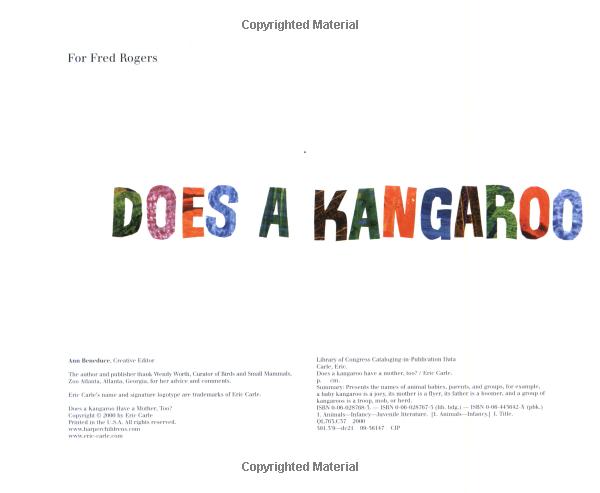 Does a Kangaroo Have a Mother, Too?