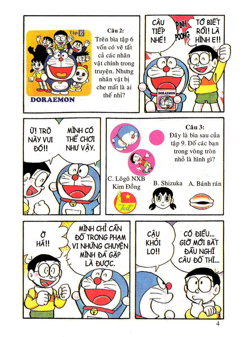 Truyện Tranh Doraemon Đố Vui Tập 1 Doraemon Xuất Hiện Tái Bản 2019 Fahasacom 
