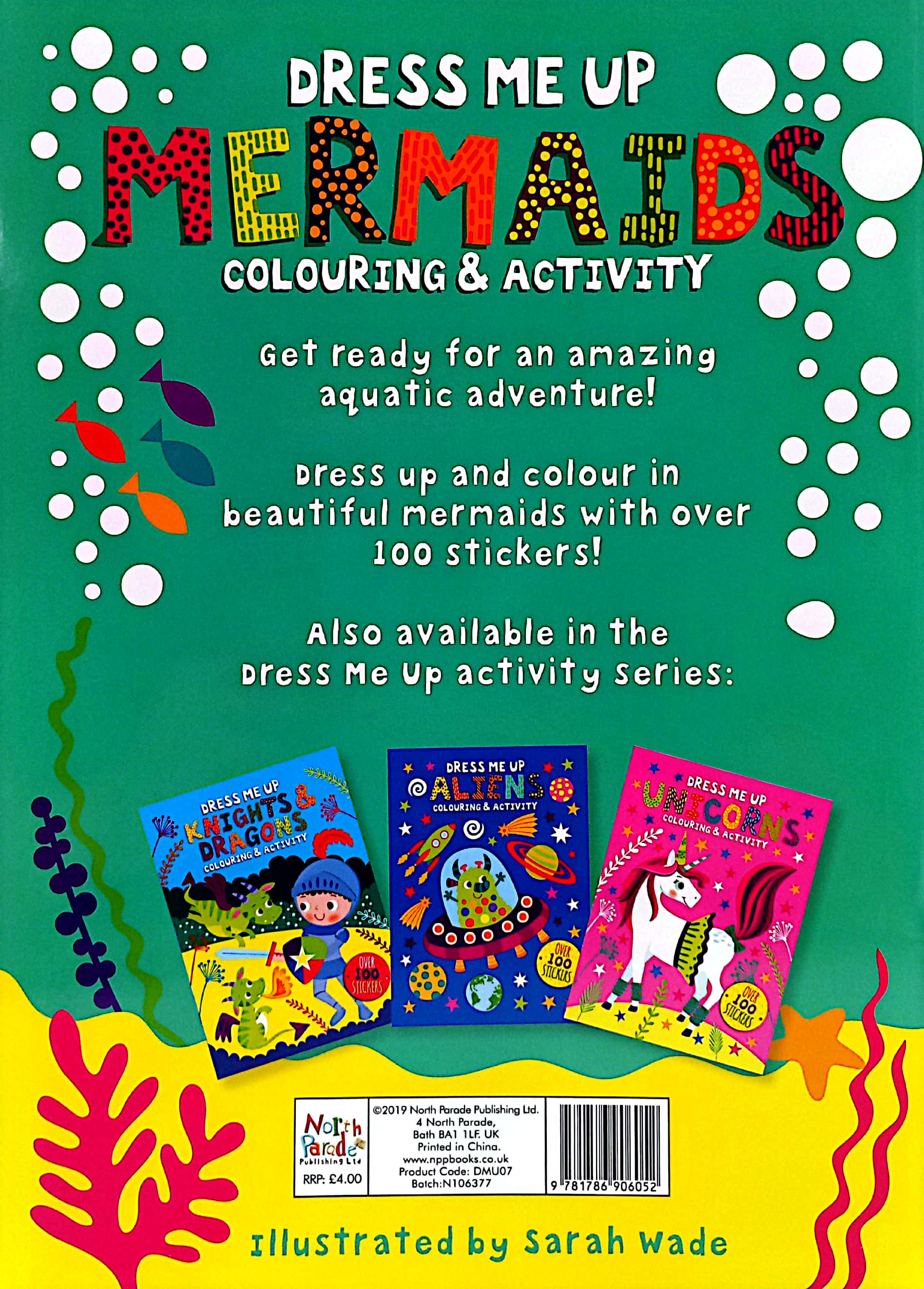 Dress Me Up Colouring And Activity Book - Mermaids - FAHASA.COM