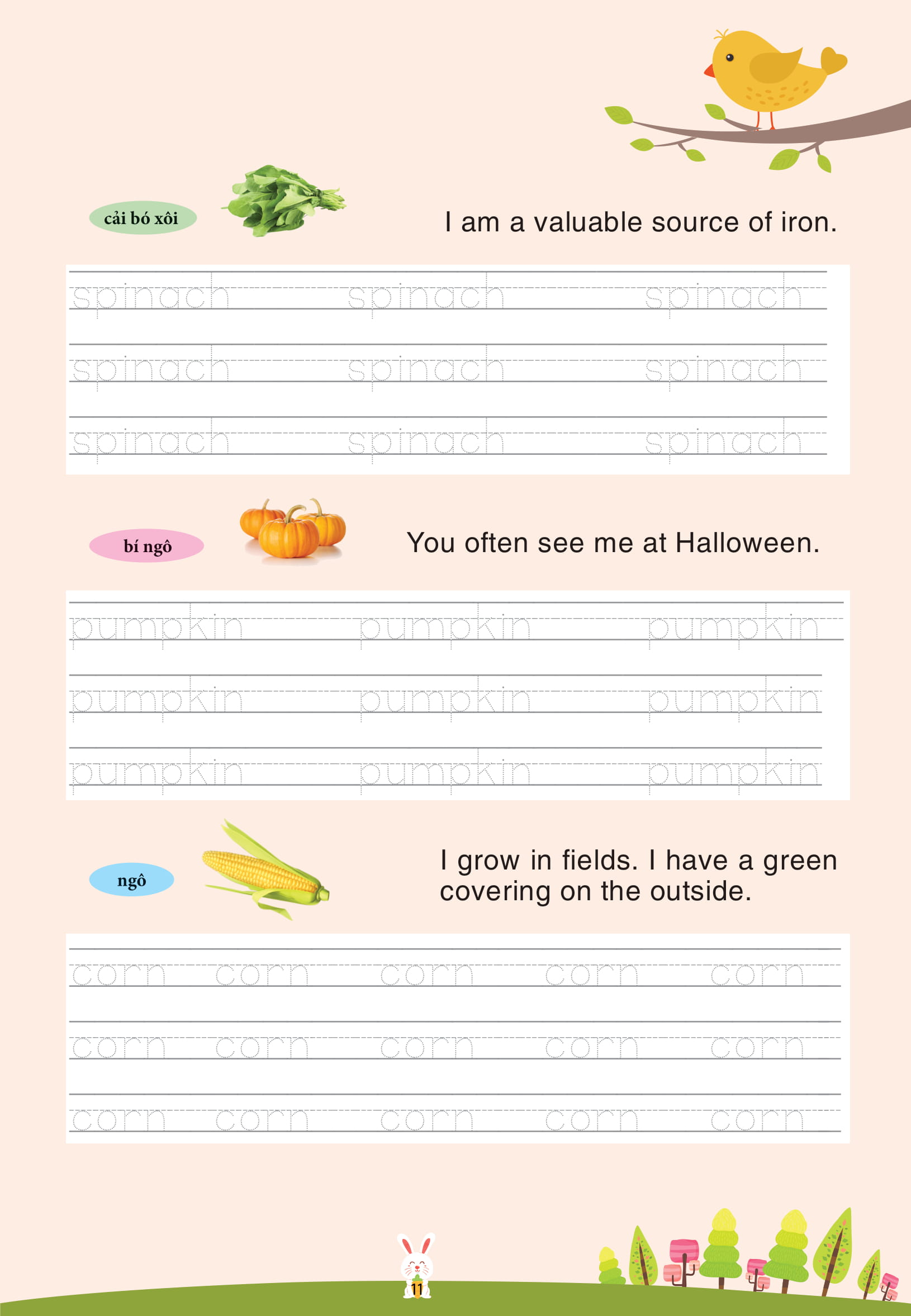 Sách Easy English Writing For Kids - Khu Vườn Của Bé - FAHASA.COM