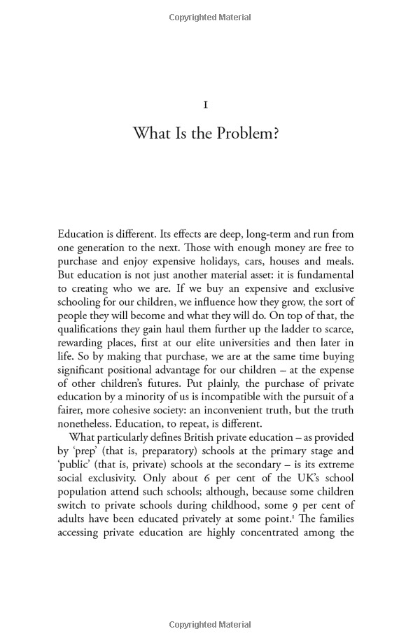 Engines Of Privilege: Britain's Private School Problem