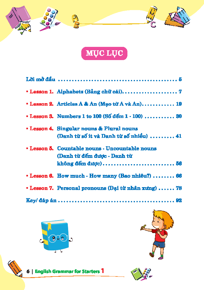 Bộ English Grammar For Starters 1 Có Đáp Án PDF - YDS.EDU.VN