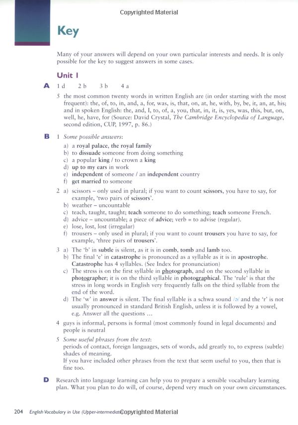 English Vocabulary in Use Upper-Intermediate Book With Answers and ...