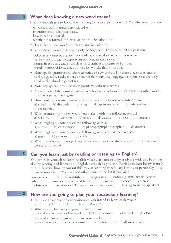 English Vocabulary in Use Upper-Intermediate Book With Answers and ...