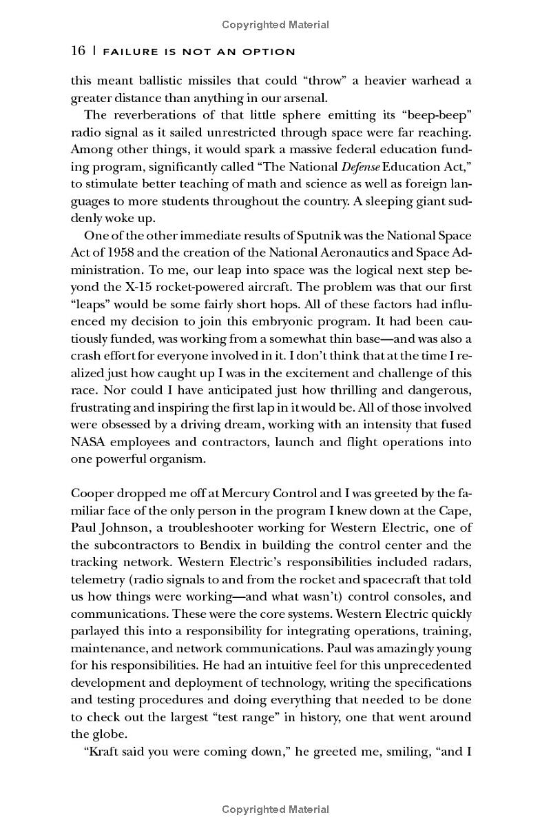 Failure Is Not an Option: Mission Control from Mercury to Apollo 13 and ...