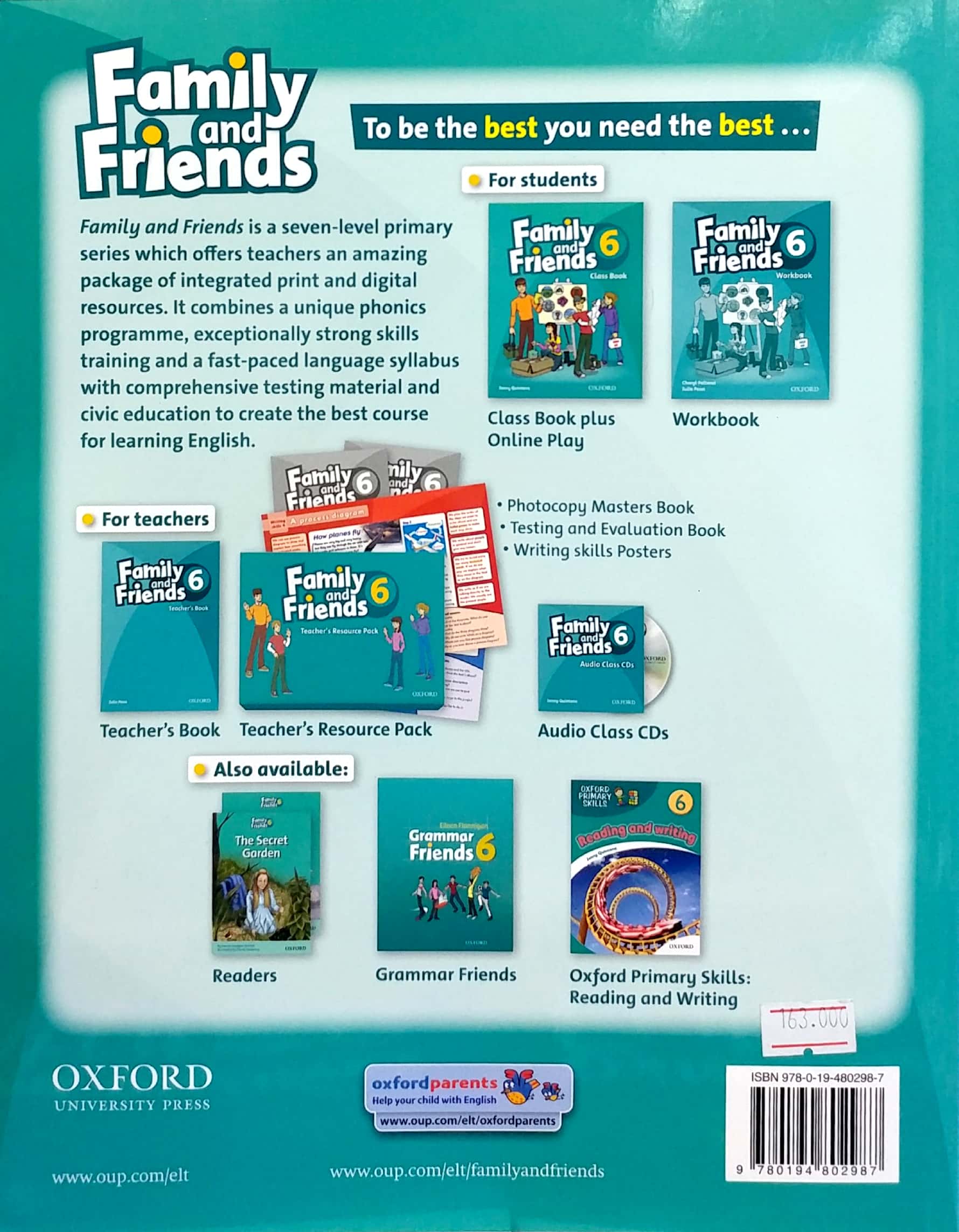 Family And Friends 6: Class Book - FAHASA.COM