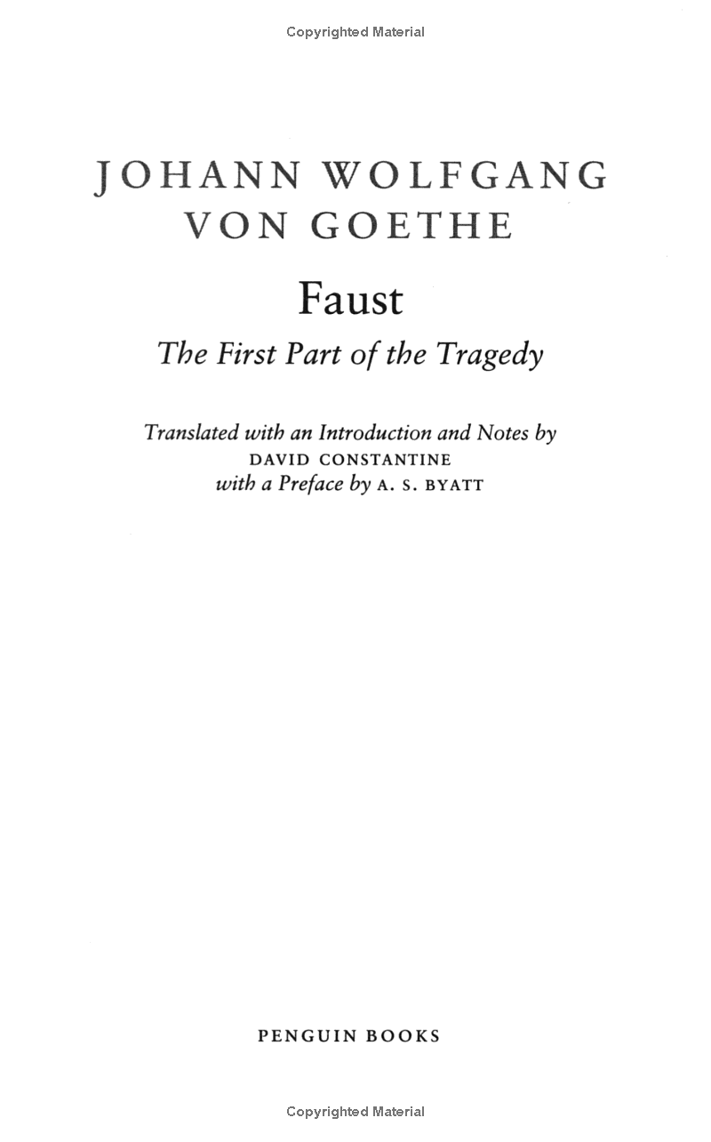 Faust, Part I (Penguin Classics)
