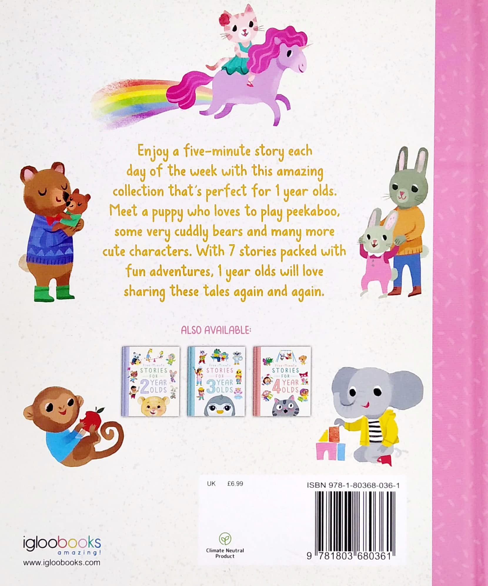 Five-Minute Stories For 1 Year Olds (Bedtime Story Collection) - FAHASA.COM