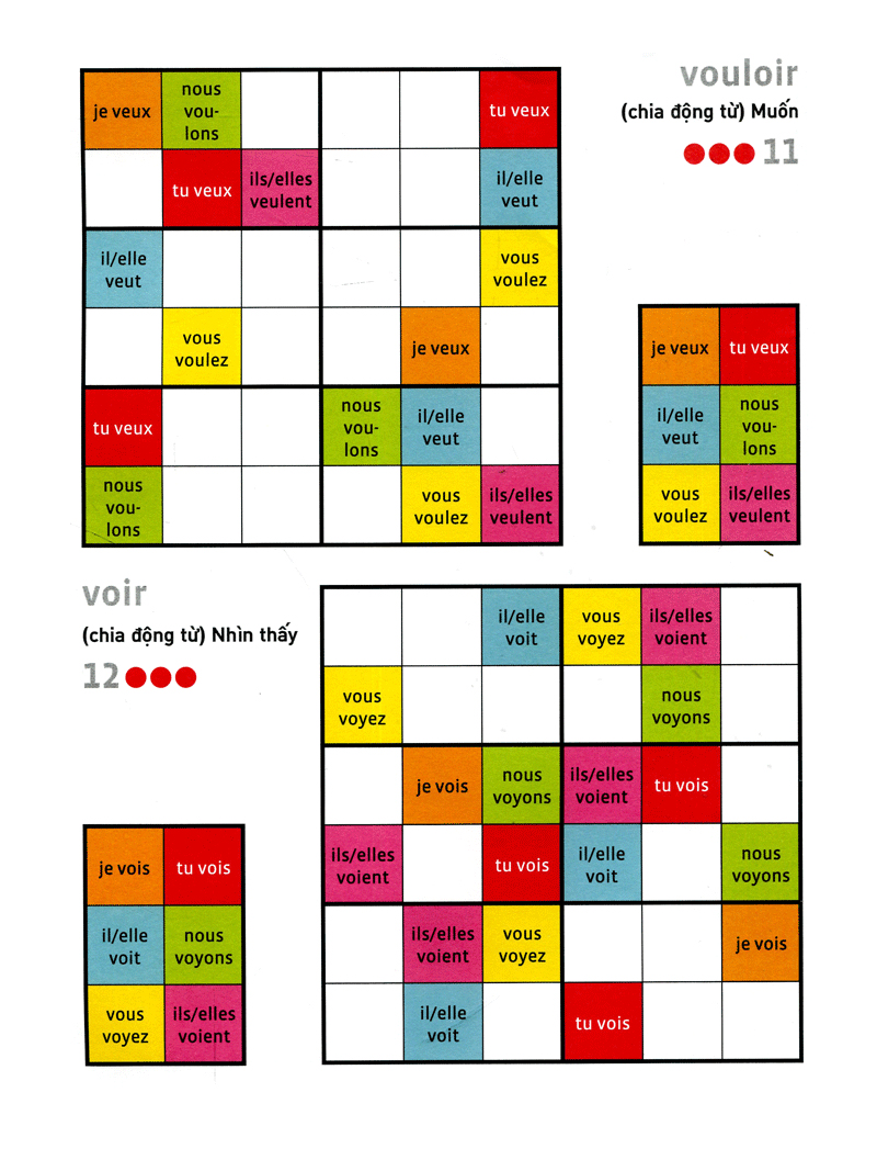 Francais Wodoku (A1-A2) - Vui Học Từ Vựng Với Ô Chữ Sudoku PDF - Tờ ...