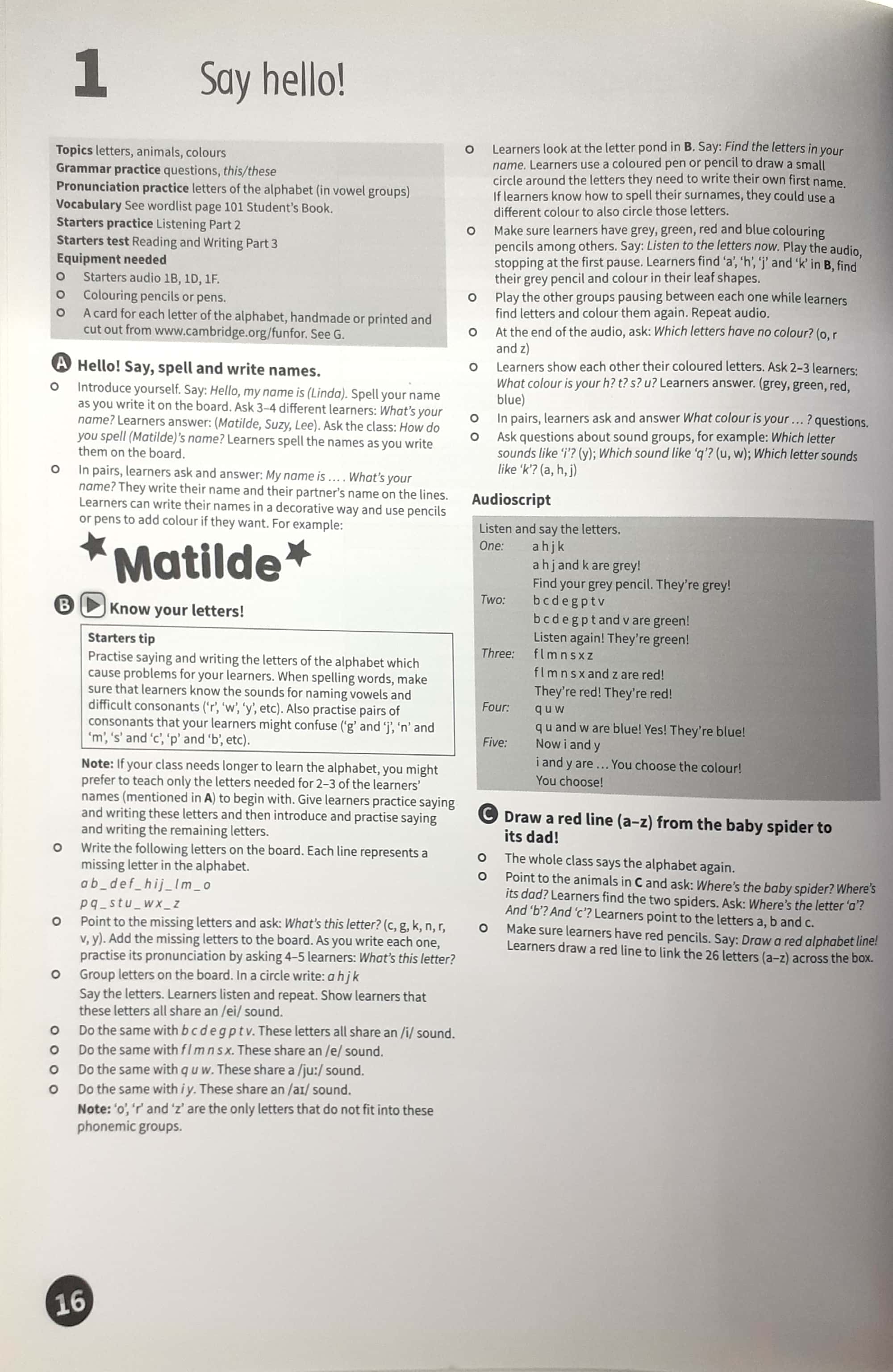 Fun for Starters Teacher's Book with Audio