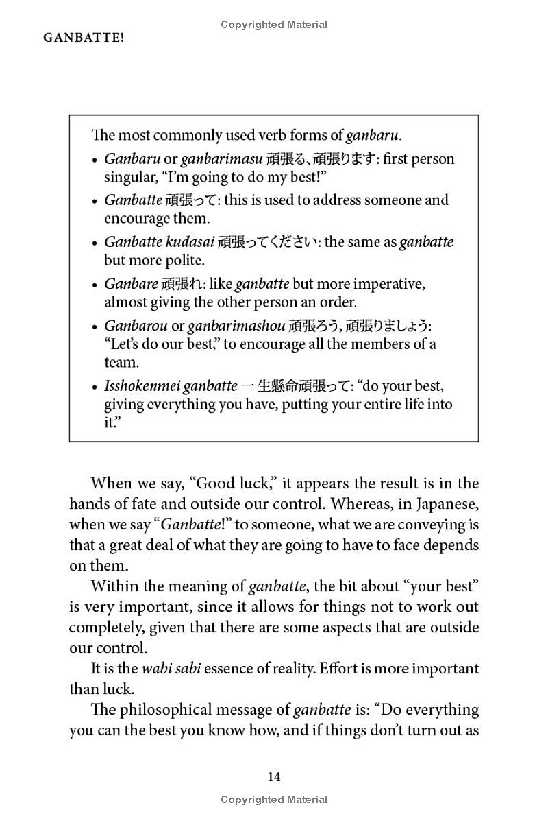 Ganbatte!: The Japanese Art Of Always Moving Forward - FAHASA.COM