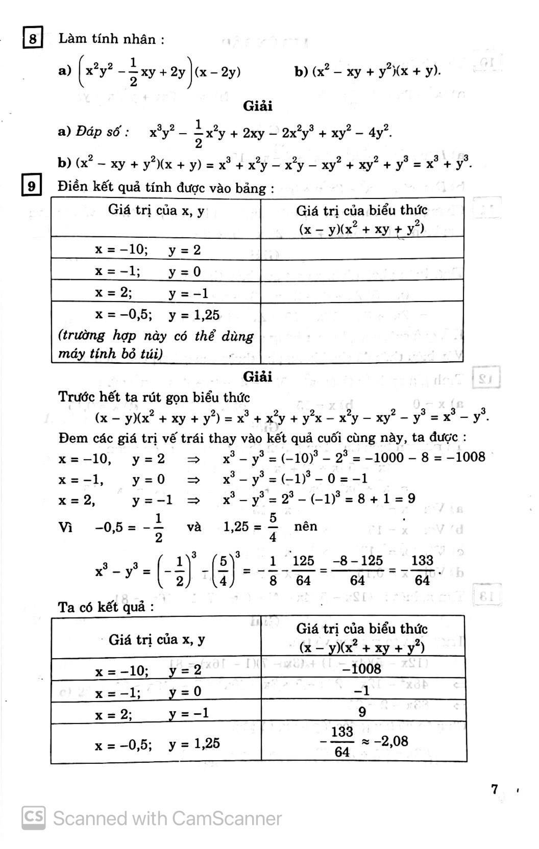Sách Giải Bài Tập Toán Lớp 8 - Tập 1 - FAHASA.COM