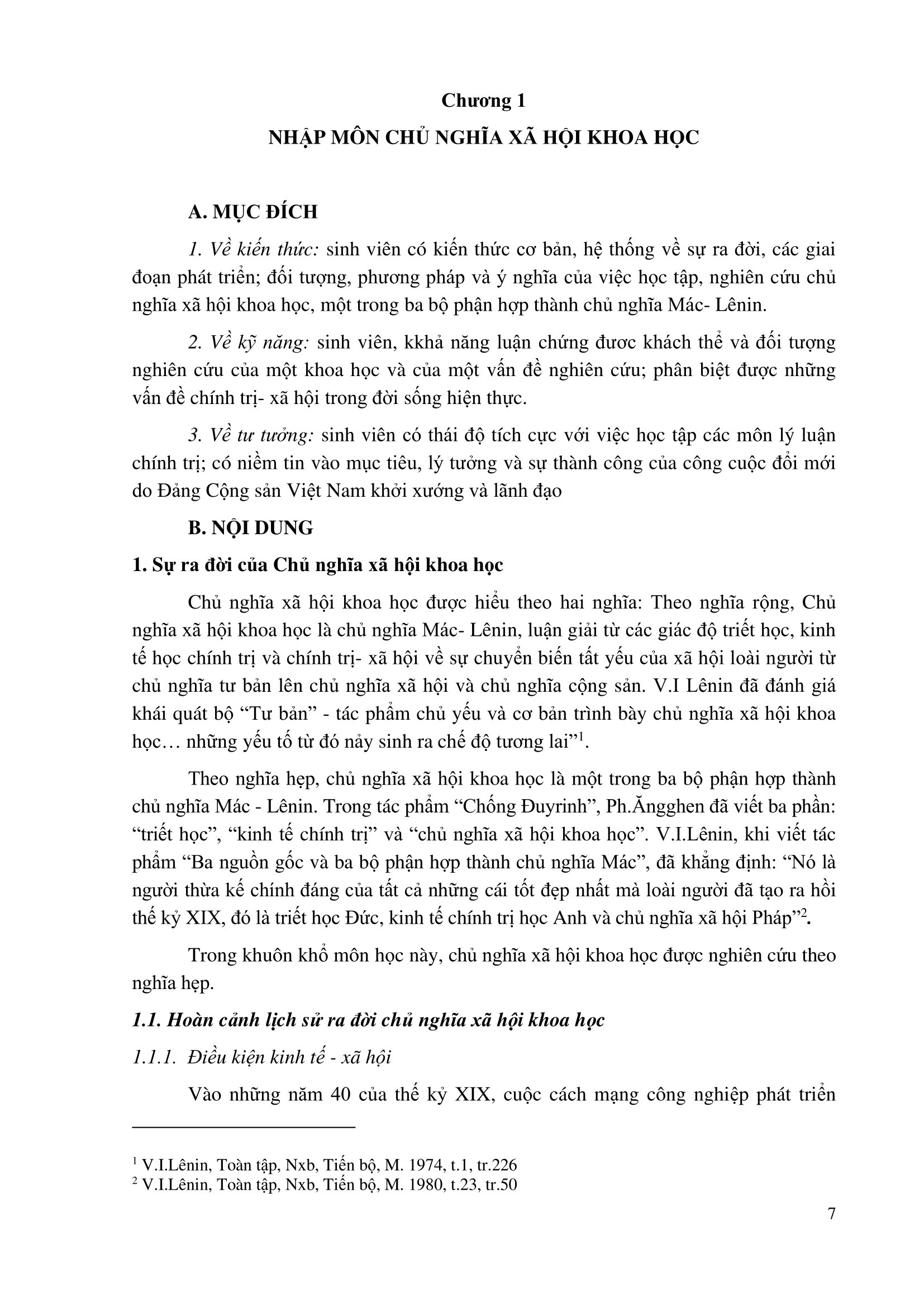 Giáo Trình Chủ Nghĩa Xã Hội Khoa Học (Dành Cho Bậc Đại Học Hệ Không Chuyên Lý Luận Chính Trị ...