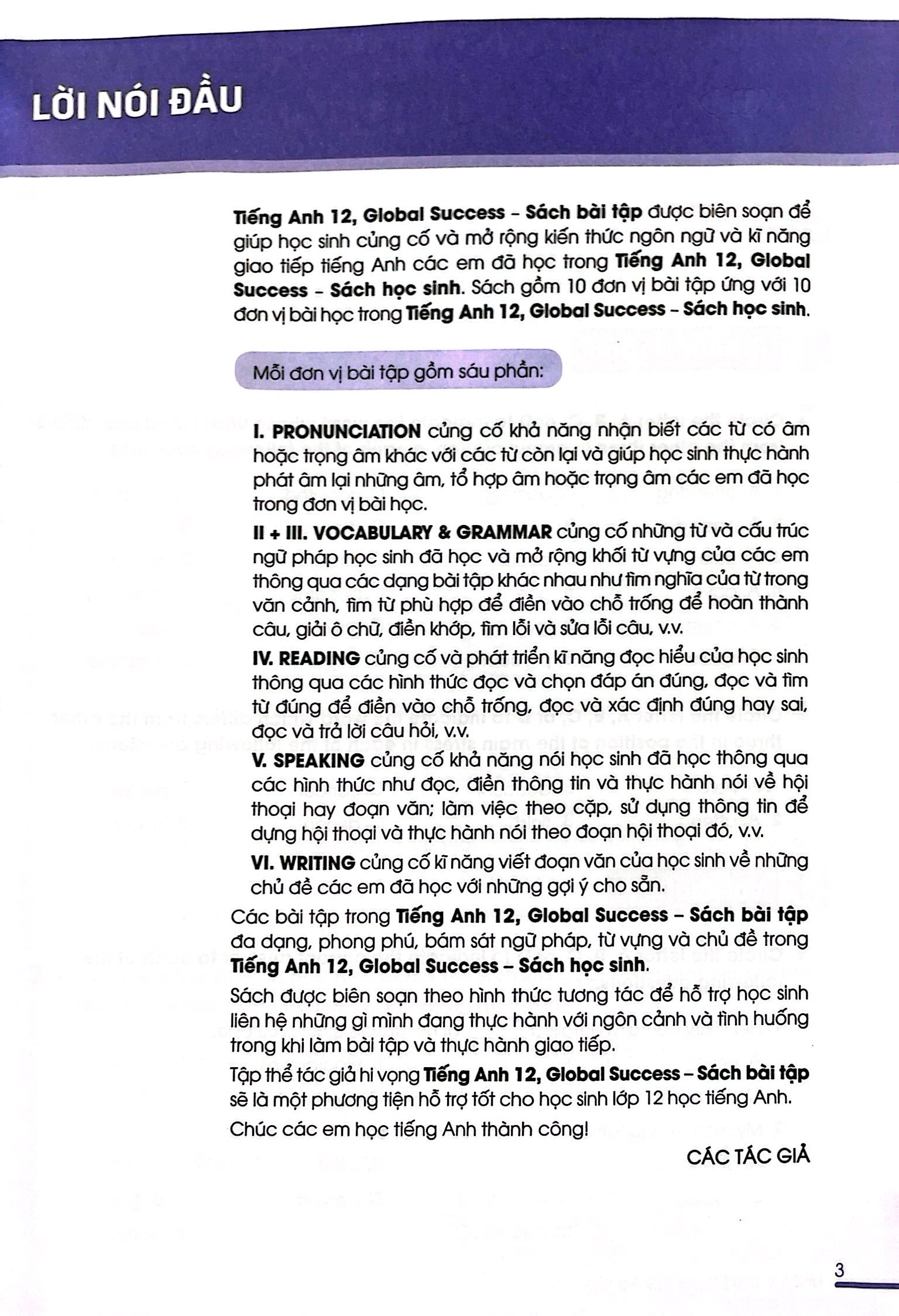Sách Global Success - Tiếng Anh 12 - Sách Bài Tập (2024) - FAHASA.COM
