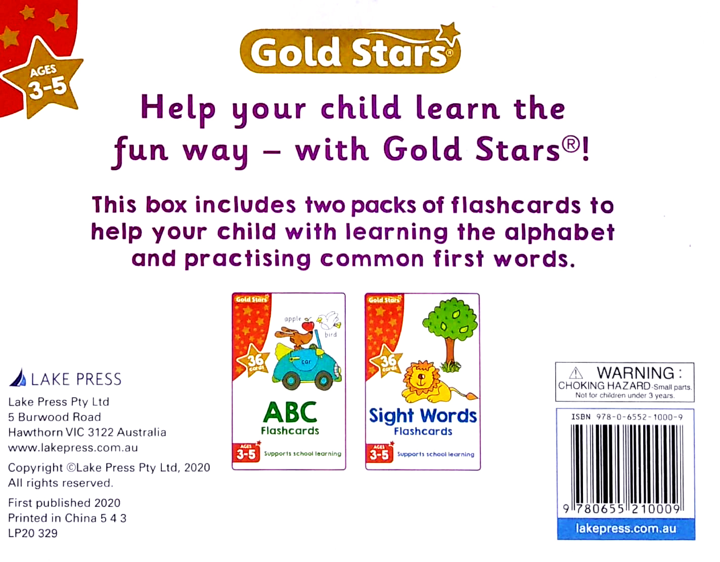 Gold Stars ABC & Sight Words Flashcards Set - FAHASA.COM