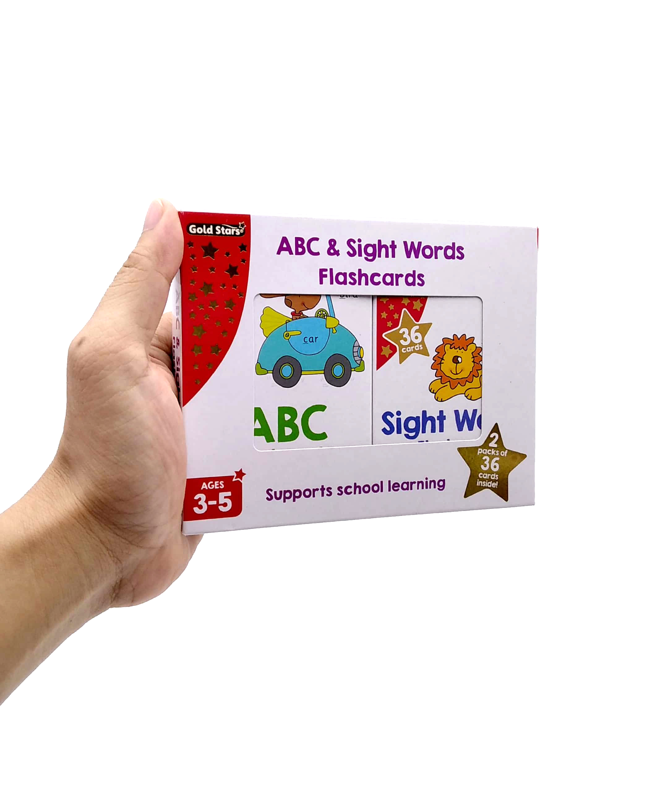 Gold Stars ABC & Sight Words Flashcards Set - FAHASA.COM