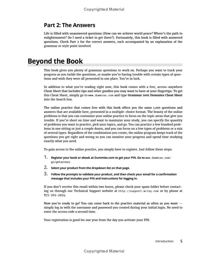 Grammar: 1001 Practice Questions For Dummies (+ Free Online Practice ...