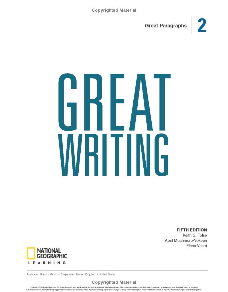 Great Writing 2: Great Paragraphs - FAHASA.COM