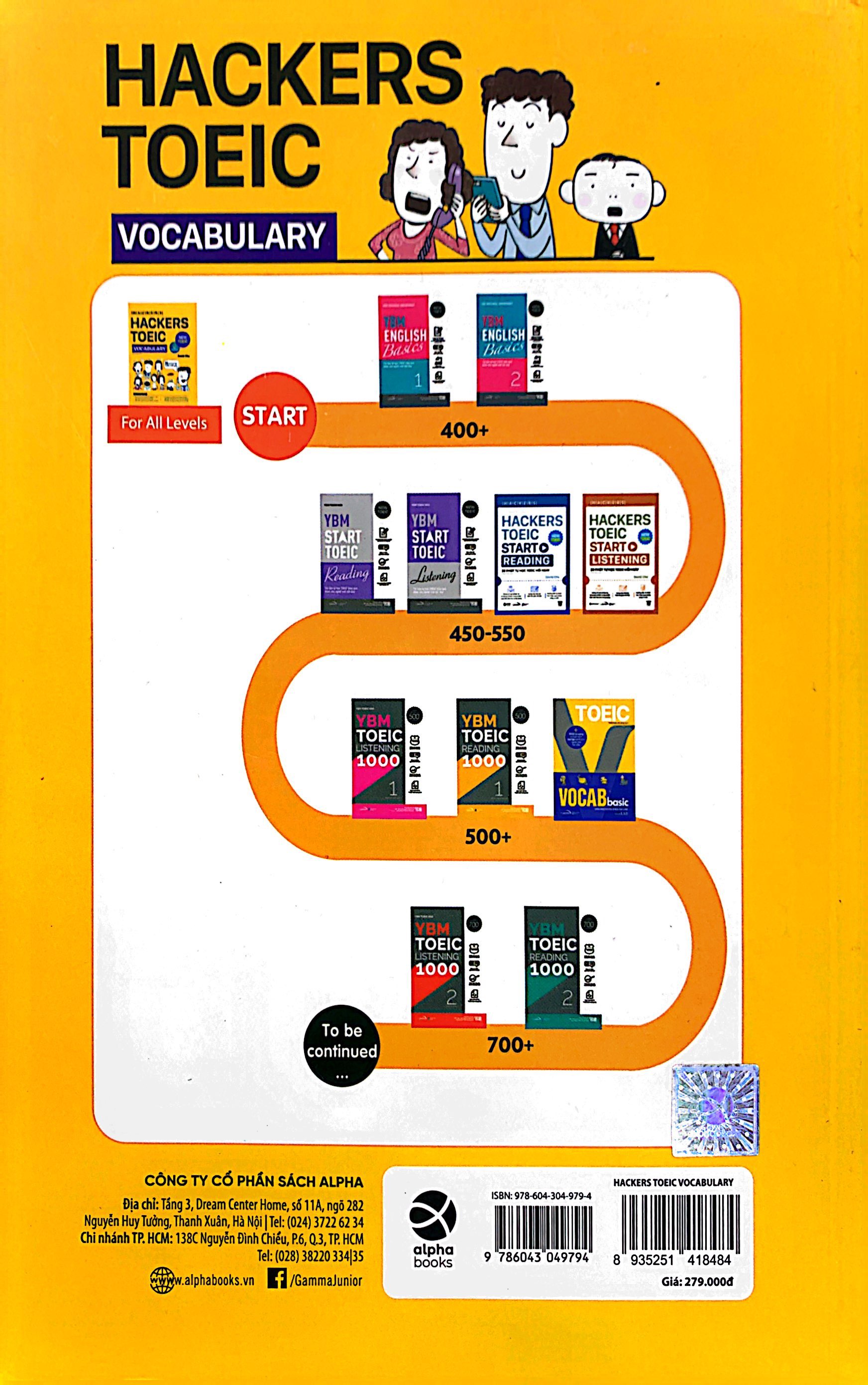 Sách Hackers Toeic Vocabulary - FAHASA.COM
