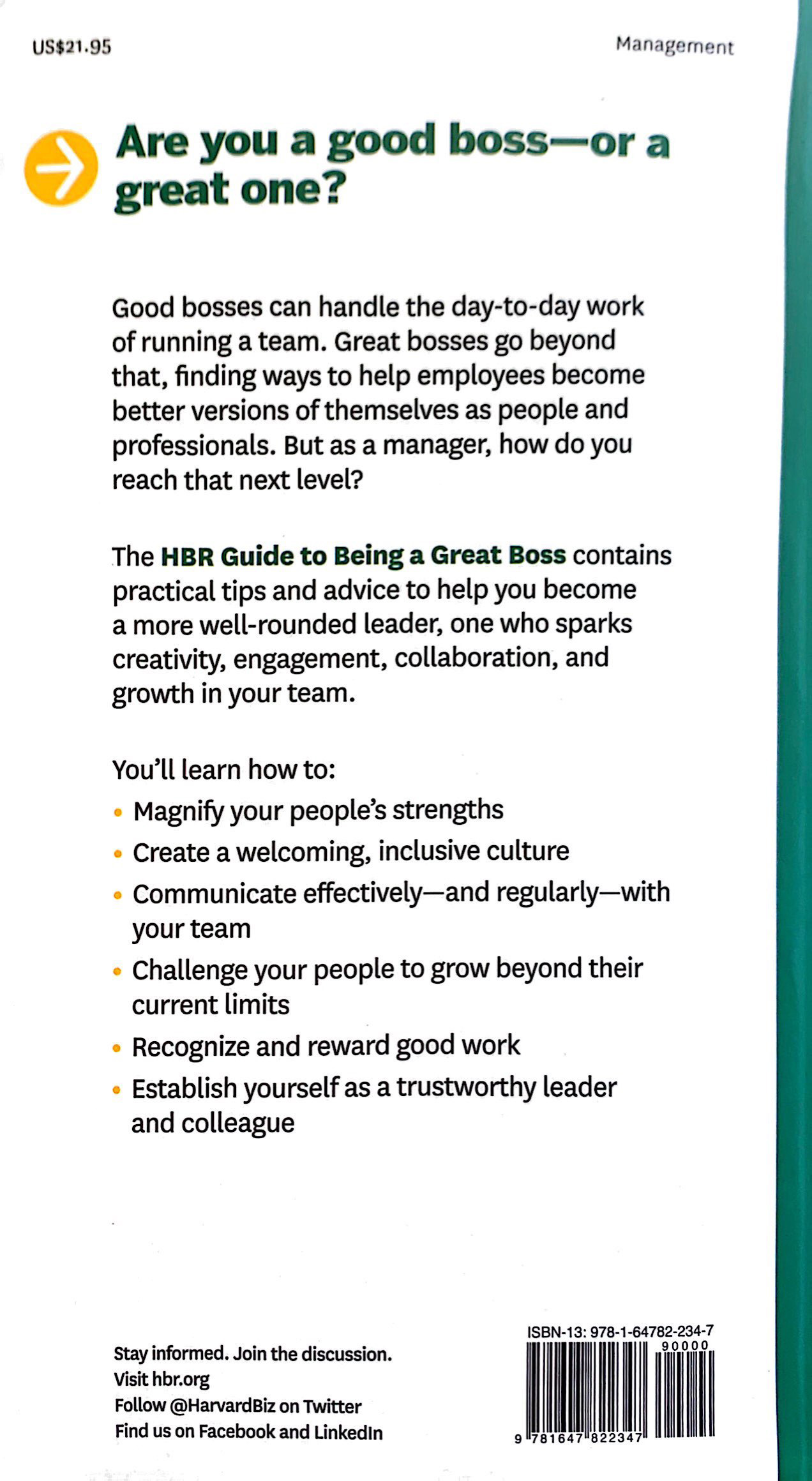 HBR Guide To Being A Great Boss - FAHASA.COM HBR Guide To Being A Great Boss - FAHASA.COM